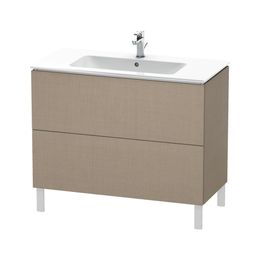 Duravit Waschtischunterschrank L-Cube 102x48,1cm, leinen, 2 Ausz&uuml;ge, stehend (LC662707575)