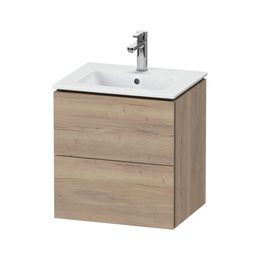 Duravit Waschtischunterschrank Compact L-Cube 52x42,1x55cm, 2 Schub., wandh&auml;ngend, Ei marm. (LC621805555)