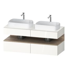 Duravit Waschtischunterschrank Qatego 140x55x60cm, E Ma/w g, Pl, B bs, B (QA4767055220010)