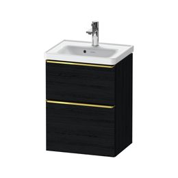 Duravit Waschtischunterschrank D-Neo 48,4x37,2x62,5cm, 1 Kast, g pol/Eiche sw (DE4350034160000)