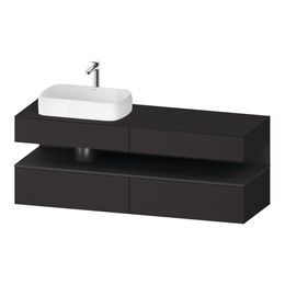 Duravit Waschtischunterschrank Qatego 160x55x60cm, gra m/Gr m, Pl, Beck. li (QA4777049800000)