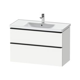 Duravit Waschtischunterschrank D-Neo 98,4x45,2cm, sw/w ma, 1 Schubk., 1 Ausz. (DE43560BD180000)