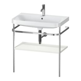 Duravit M&ouml;belwaschtisch-Kombi Happy D.2 Plus 77,5x49cm, 1 HL, No we s-matt, m Konsole (HP4837O3939)