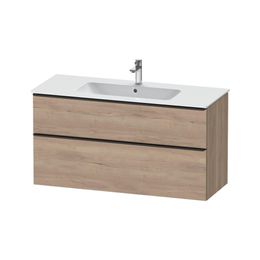 Duravit Waschtischunterschrank D-Neo 121x46,2cm, sw/Ei ma, 1 Schubk., 1 Ausz. (DE43640BD550000)