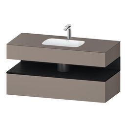 Duravit Einbauwaschtisch-M&ouml;bel-Set Qatego 120x55x60cm, E sw/Bas ma, Konsolen-Waschtischunterbau (QA4787016430000)