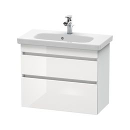 Duravit Waschtischunterschrank Com DuraStyle 73x36,8cm, w hgl/we ma, 2 SchKa., wandh&auml;ngend (DS649902218)