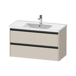 Duravit Waschtischunterschrank Ketho.2 98,4x45,5cm, Tau ma, 2 Schub., wandh&auml;ngend (K25284091910000)