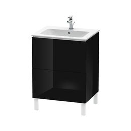 Duravit Waschtischunterschrank L-Cube 62x48,1cm, sw hgl, 2 Ausz&uuml;ge, stehend (LC662504040)