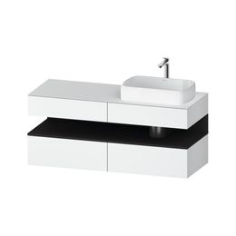 Duravit Waschtischunterschrank Qatego 140x55x60cm, gra m/we m, Pl, Beck. re (QA4766080180000)