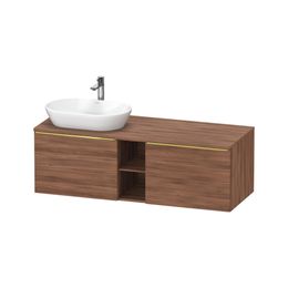 Duravit Waschtischunterschrank D-Neo 140x55cm, 2 A, 1 Pl, B L, g pol/Nu Nat (DE4950L34790000)