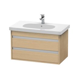 Duravit Waschtischunterschrank Ketho 80x45,5cm, Ei Nat, 2 Schubk., wandh&auml;ngend (KT664703030)