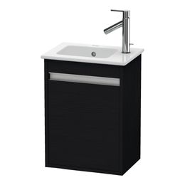 Duravit Waschtischunterschrank Ketho 40x28,5x55cm, wandh&auml;ngend, T li, Eiche schwarz (KT6417L1616)
