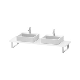 Duravit Konsole Cpmpact L-Cube 80-200x48cm, 2 A., St&auml;r 4.5cm, we. hgl (LC101C08585)