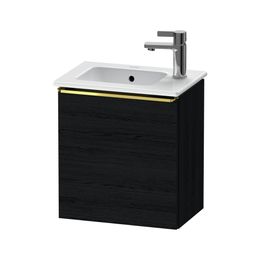 Duravit Waschtischunterschrank D-Neo 41x27,4x44cm, 1 T, An R, g pol/Eiche sw (DE4259R34160000)
