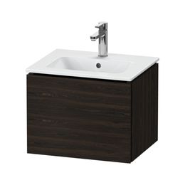 Duravit Waschtischunterschrank Compact L-Cube 52x42,1x40cm, 1 Ausz., wandh&auml;ngend, Nussb geb. (LC611806969)