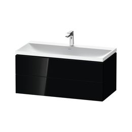 Duravit M&ouml;bel-Set L-Cube 100x48x48cm, m Hahnl., sw hgl, 2 Schub. (LC6952O40400000)