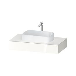 Duravit Konsole Qatego 100x55x17cm, we Hochglanz, 1 Ausschnitt (QA4801022220000)