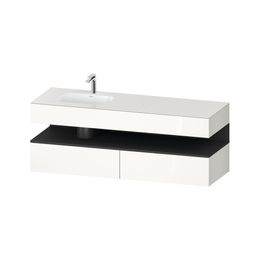 Duravit Einbauwaschtisch-M&ouml;bel-Set Qatego 160x50x60cm, Kon-WTU, B, B l, gra m/we g (QA4795049220010)