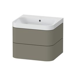 Duravit M&ouml;belwaschtisch Happy D.2 Plus 57,5x49cm, o HL, st-g s-matt, 2 Schubk. (HP4345N9292)