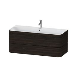 Duravit M&ouml;belwaschtisch-Unterschrank Happy D.2 Plus 117,5x49cm, 2 Schubk., 1 HL, Nussb geb. (HP4639O69690000)