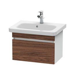 Duravit Waschtischunterschrank Com DuraStyle 58x36,8cm, Nussb dunk./wei&szlig; ma, 1 Auszug (DS637902118)