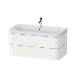 Duravit M&ouml;belwaschtisch Happy D.2 Plus 97,5x49cm, 1 HL, we matt, 2 Schubk&auml;sten (HP4348O8484)