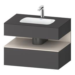 Duravit Einbauwaschtisch-M&ouml;bel-Set Qatego 80x55x60cm, T m/Gr m, Kon-WTU, Nischenb (QA4785091490010)