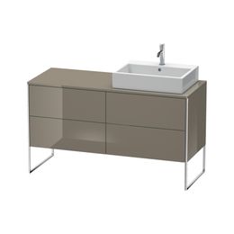 Duravit Waschtischunterschrank XSquare 140x77,8x53,8cm, 4 AZ, st, B r, f Gr hgl (XS4923R8989)