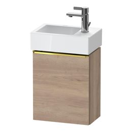 Duravit Waschtischunterschrank D-Neo 36,4x22,2x44cm, 1 T&uuml;r, An L, g pol/Ei ma (DE4218L34550000)