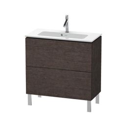 Duravit Waschtischunterschrank Compact L-Cube 82x39,1cm, Ei dkl. geb., 2 Ausz., steh. (LC667407272)