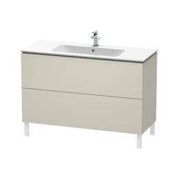 Duravit Waschtischunterschrank L-Cube 122x48,1cm, Tau matt, 2 Ausz&uuml;ge, stehend (LC662809191)