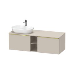 Duravit Waschtischunterschrank D-Neo 140x55cm, 2 A, 1 Pl, B L, g pol/Taupe ma (DE4950L34910000)