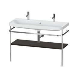 Duravit M&ouml;belwaschtisch-Kombi Happy D.2 Plus 117,5x49cm, 1 HL, m Konsole, Nussb geb. (HP4849O69690000)