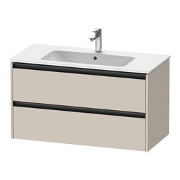 Duravit Waschtischunterschrank Ketho.2 101x48cm, Tau ma, 2 Schub., wandh&auml;ngend (K25264091910000)