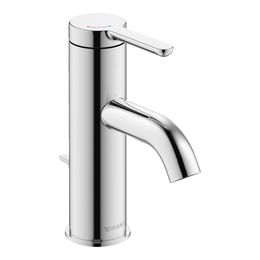 Duravit Waschtisch-Einhebelmischer S FreshStart + -Flow C.1 Ausl. 91mm, m Zugst.Abl.Gar., chrom (C11013001010)