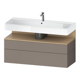 Duravit Waschtischunterschrank Qatego 119x47x59cm, E na/b m, 1 Kast, 1 Ausz. (QA4396030430000)