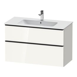 Duravit Waschtischunterschrank D-Neo 101x46,2cm, sw/w hgl, 1 Schubk., 1 Ausz. (DE43630BD220000)