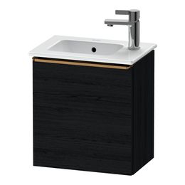 Duravit Waschtischunterschrank D-Neo 41x27,4x44cm, 1 T, An L, b geb/Eiche sw (DE4259L04160000)