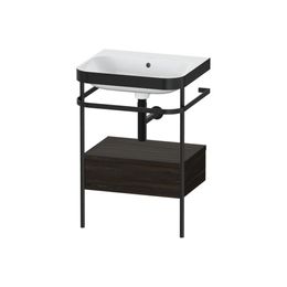 Duravit M&ouml;belwaschtisch-Kombi Happy D.2 Plus 57,5x49cm, o HL, N geb, m Konso, 1 Lad (HP4740N6969)