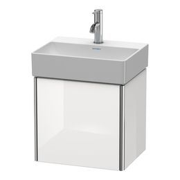 Duravit Waschtischunterschrank XSquare 43,4x34x39,7cm, wandh&auml;ngend, T&uuml;r li, wei&szlig; matt (XS4060L1818)