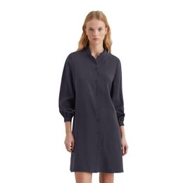 Marc O'Polo Damen Hemdblusenkleid "aus TENCEL Modal", blau, Gr. S, MARC O'POLO DENIM, unifarben, Obermaterial: 85% Modal, 15% Polyester, Kleider