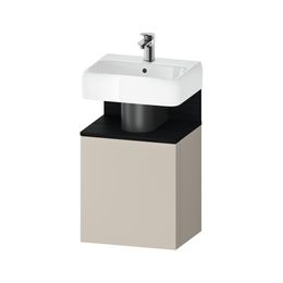 Duravit Waschtischunterschrank Qatego 44x35x64,5cm, 1 T, T l, Ei schw/taupe ma (QA4076L16910000)