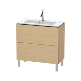 Duravit Waschtischunterschrank Compact L-Cube 82x39,1cm, Ei natur, 2 Ausz&uuml;ge, stehend (LC667403030)