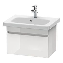 Duravit Waschtischunterschrank Com DuraStyle 58x36,8cm, wei&szlig; Hochglanz, 1 Auszug (DS637902222)