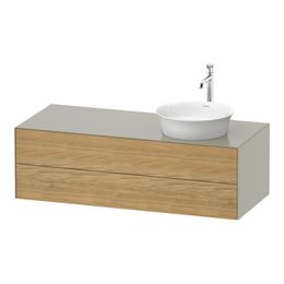Duravit Waschtischunterschrank White Tulip 130x55cm, 2 La, 1 Pl, B r, E Nat tau m (WT4987RH560)