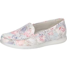 Waldl&auml;ufer WALDL&Auml;UFER Damen Mokassin "H-WANDA", Gr. 4multicolor, Veloursleder, mehrfarbig, Schuhe, Slipper, Schlupfschuh, Halbschuh in Komfortweite H (= sehr