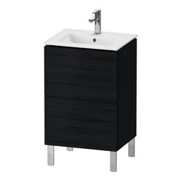 Duravit Waschtischunterschrank L-Cube 52x42,1x70,4cm, 2 Ausz., steh., Ei sw (LC667101616)