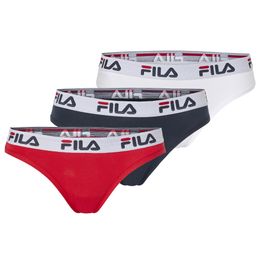 Fila Damen Brasilslip "WOMAN BRAZILIAN SLIP", Gr. S, bunt, Obermaterial: 95% Baumwolle, 5% Elasthan, unifarben, Unterhosen, mit elastischem Logobund