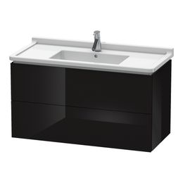 Duravit Waschtischunterschrank L-Cube 102x46,9cm, sw hgl, 2 Schub., wandh&auml;ngend (LC626604040)