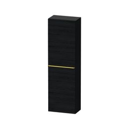Duravit Halbhochschrank D-Neo 40x24cm, 1 T&uuml;r, 4 B&ouml;, An L, g pol/Ei sw (DE1318L34160000)